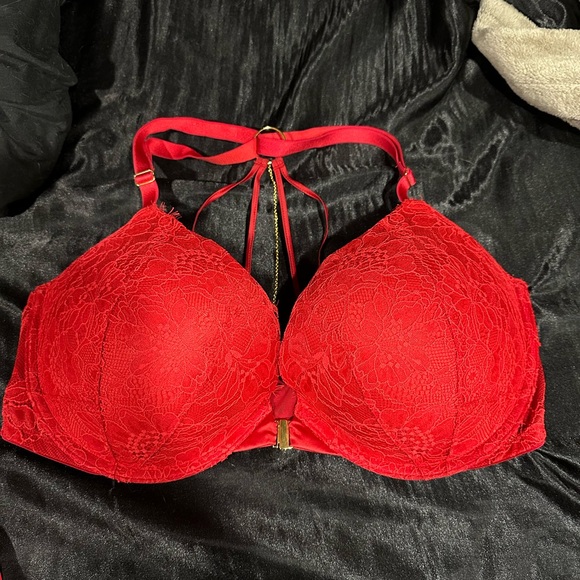 Victoria's Secret | Intimates & Sleepwear | Victorias Secret Red Lace ...